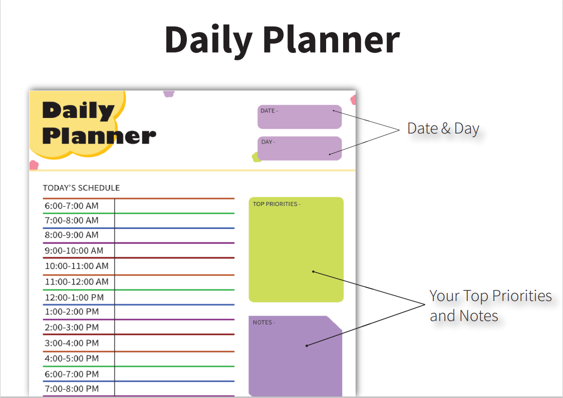 Top Free Daily Planner Templates You Can Download Today (2025) - Suthar ...